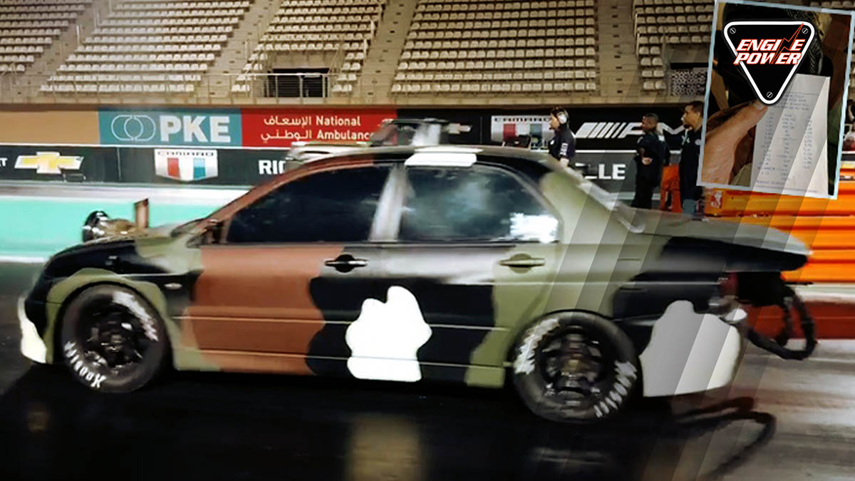 σπυρος πανοπουλος παγκοσμιο ρεκορ mitsubishi evo dragster στα 0-400 ...